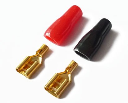 Kabelsko 6,3mm, 4Sæt, 2,5mm2 - Kabelsko - DC Scandinavia A/S